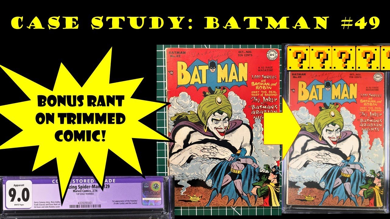 Case Study: Batman 49 GOLDEN AGE comic book key CGC grading Spine roll ...
