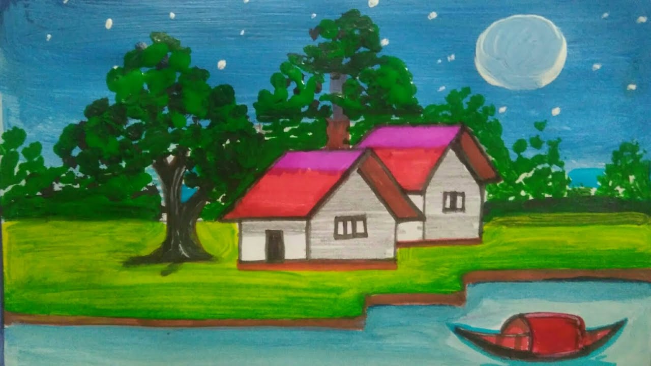 Most beautiful night vision view of village. - YouTube