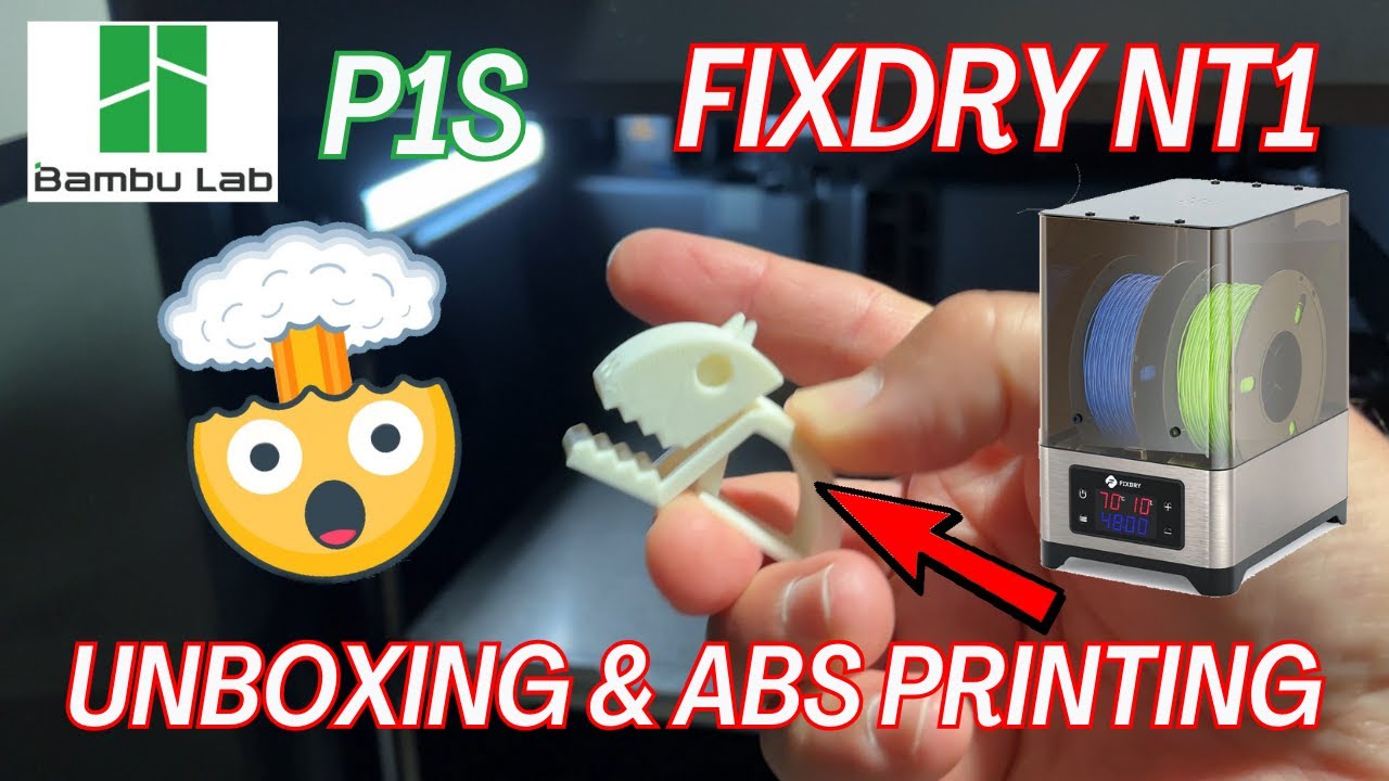 Beginner ABS Bambu P1S FixDry NT1 Filament Dryer Tips Tricks and MORE ...