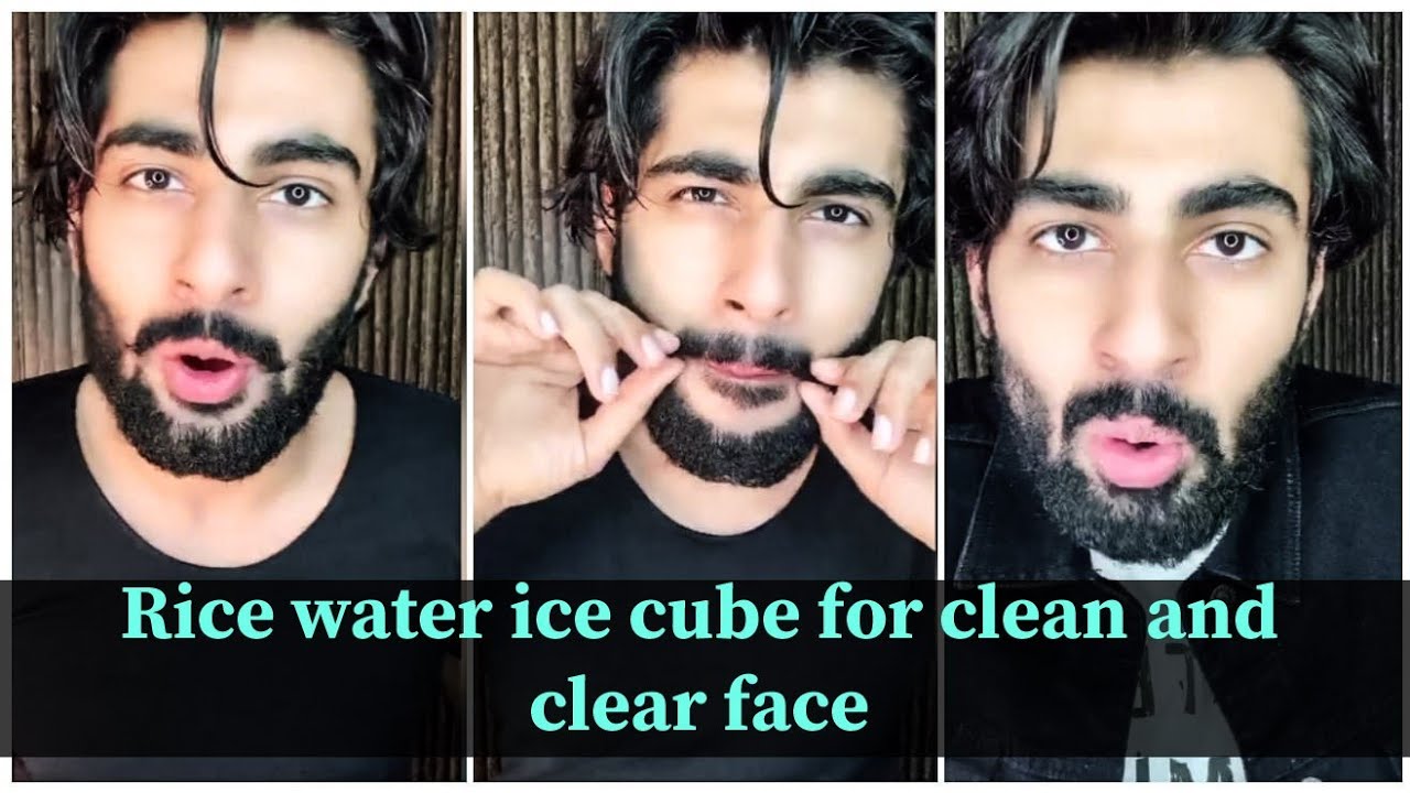 Mridul MADHOK Rice water ice cube for clean and clear face ! - YouTube