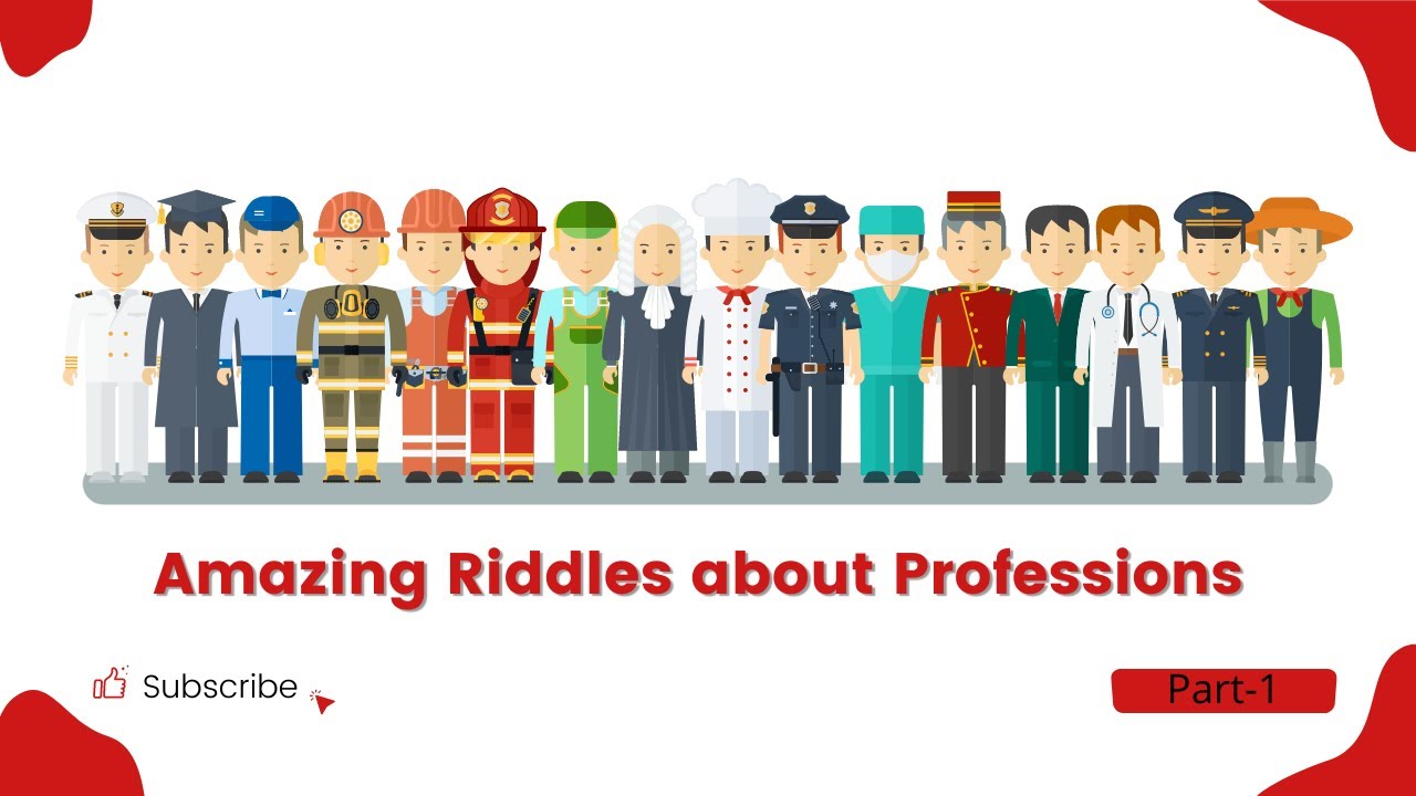 Amazing Professions Riddles || Interesting Jobs Riddles | Part-1 | The ...