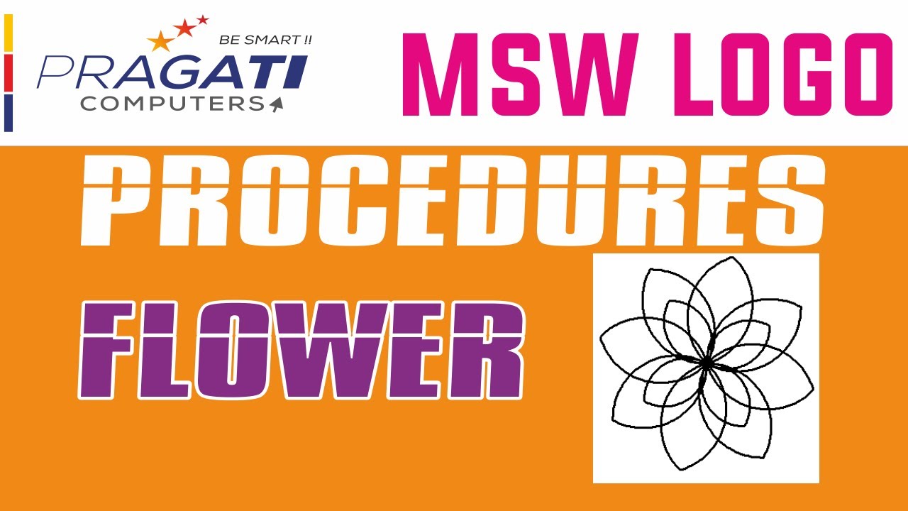 MSW Logo | Flower Design Using Procedure - YouTube