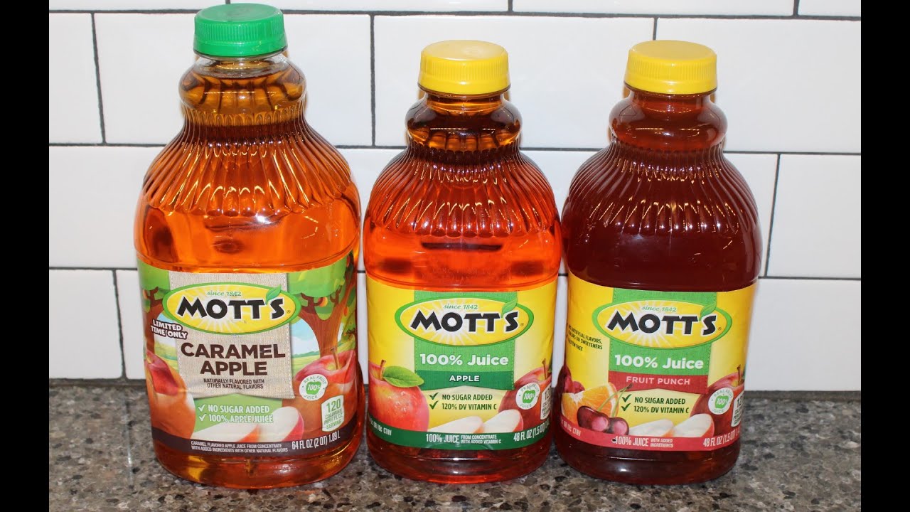 Mott’s Juice: Caramel Apple, Apple Juice & Fruit Punch Review - YouTube