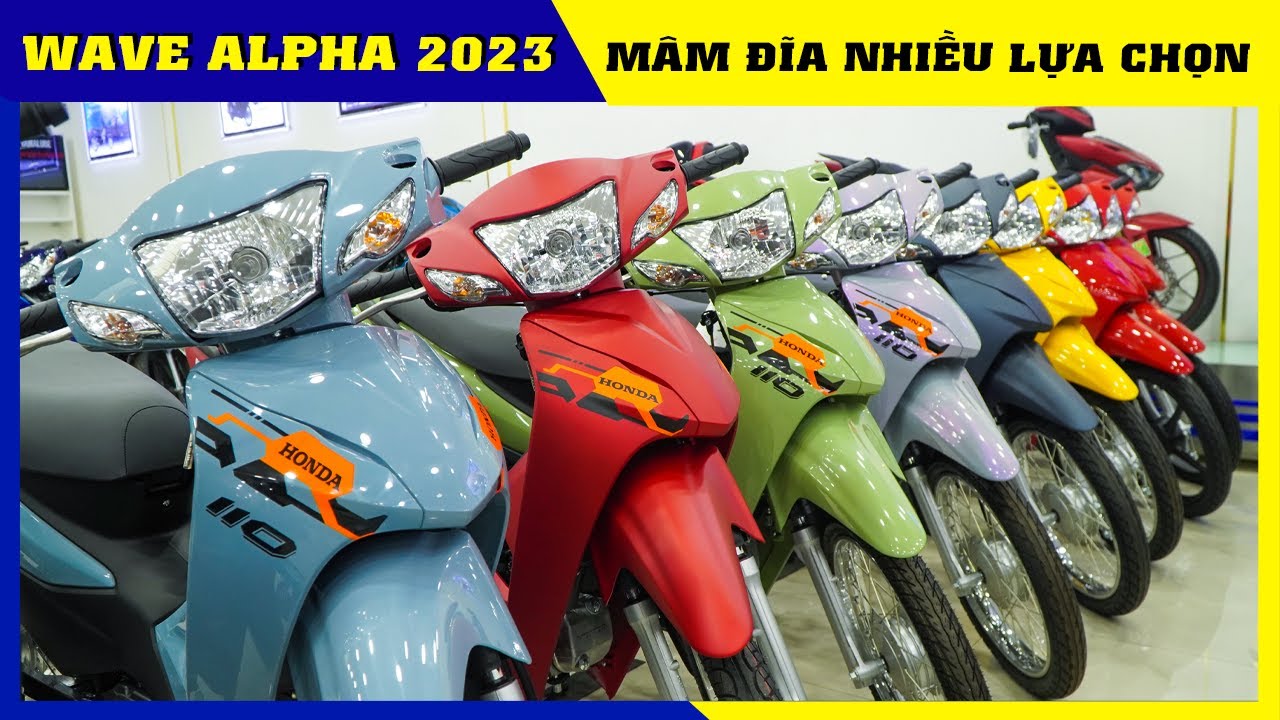 Honda Wave Alpha 2023 Mâm Đĩa nhiều lựa chọn Giá Bình Dân CUA Vlog61 ...