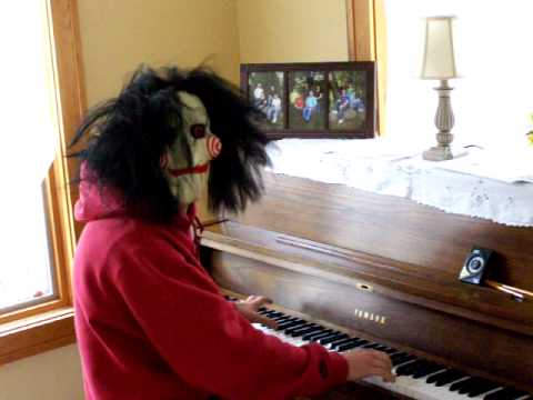 saw theme - piano mask - YouTube