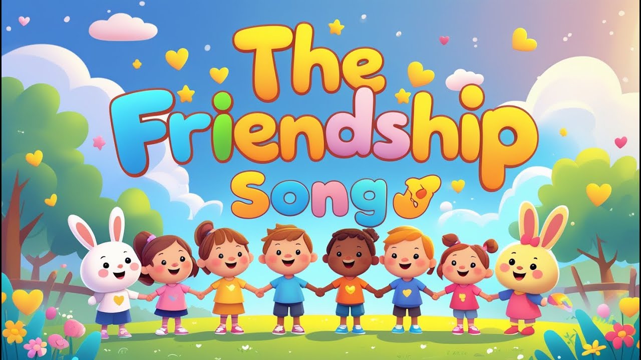 Friendship Song for Kids 🌈 | Cute Animated Music Video About Kindness ...
