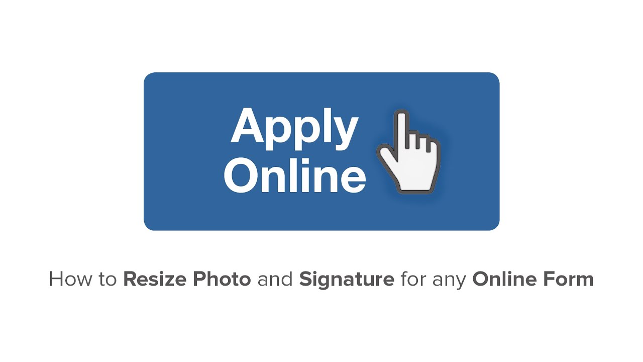 How to Resize Photo for any Online Application Form Easiest way - YouTube