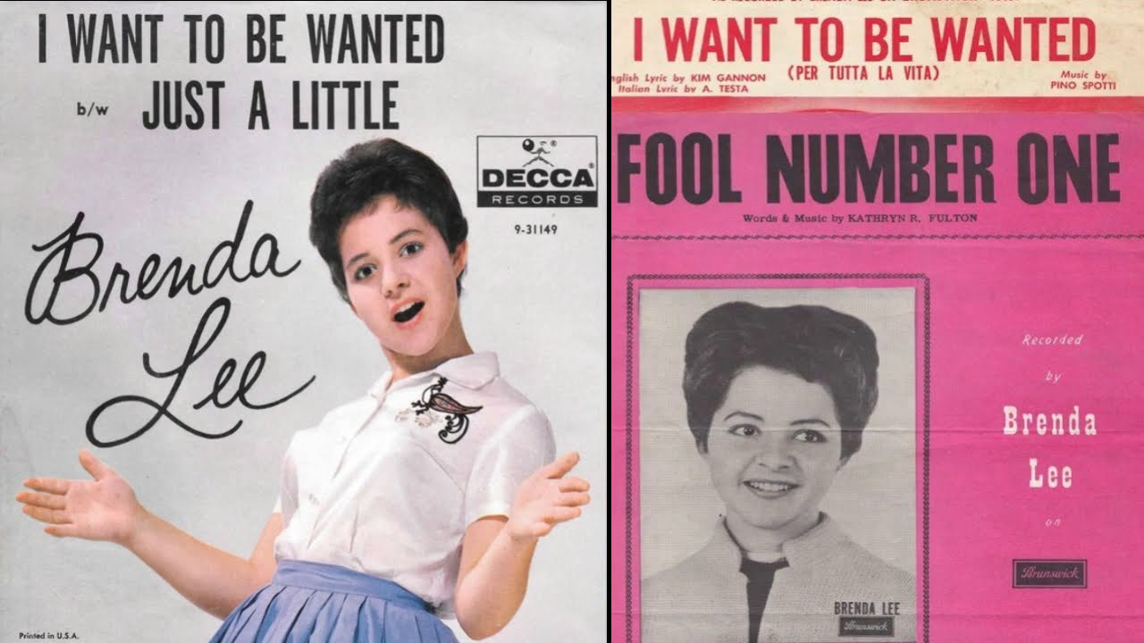 I Want To Be Wanted - Brenda Lee(누군가 나를 원했으면 좋겠어요-브랜다 리)[가사 번역] - YouTube