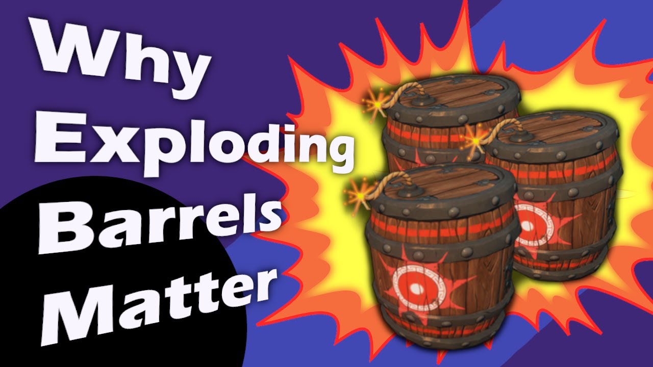 The Satisfying Truth About Explosive Barrels In Gaming - YouTube