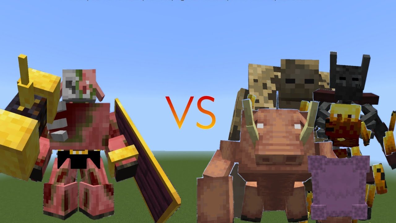 Mutant Zombified Piglin vs Mutant More - Minecraft Mob Battle - YouTube