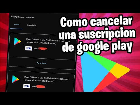 Cómo cancelar una suscripción de google play | Tutorial 📲💳