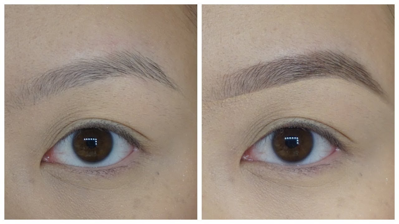 Natural Brow Tutorial for Thin/Sparse Brows - YouTube