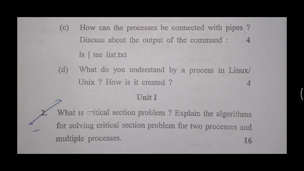 Operating System || BCA - 362 || Exam Question Paper 👍 - YouTube
