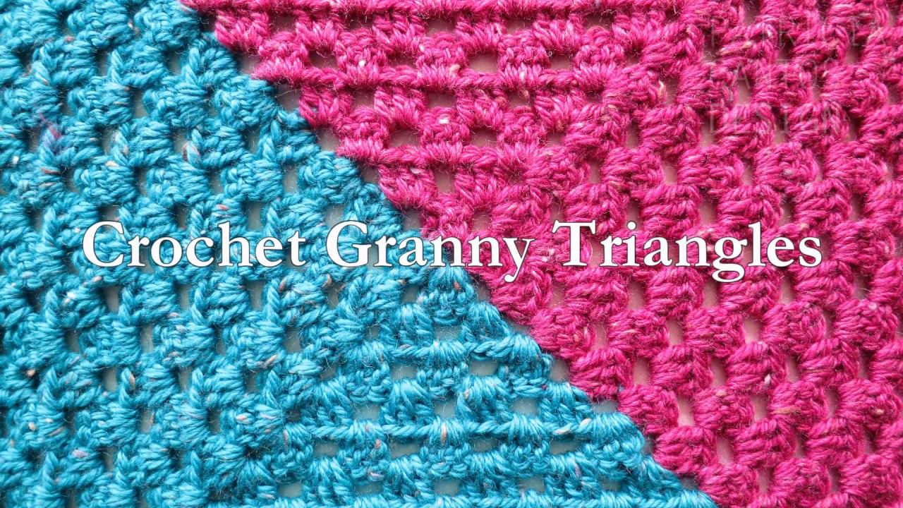Crochet Triangle Shape In Granny Square YouTube Crochet Triangle Shape In Granny Square YouTube