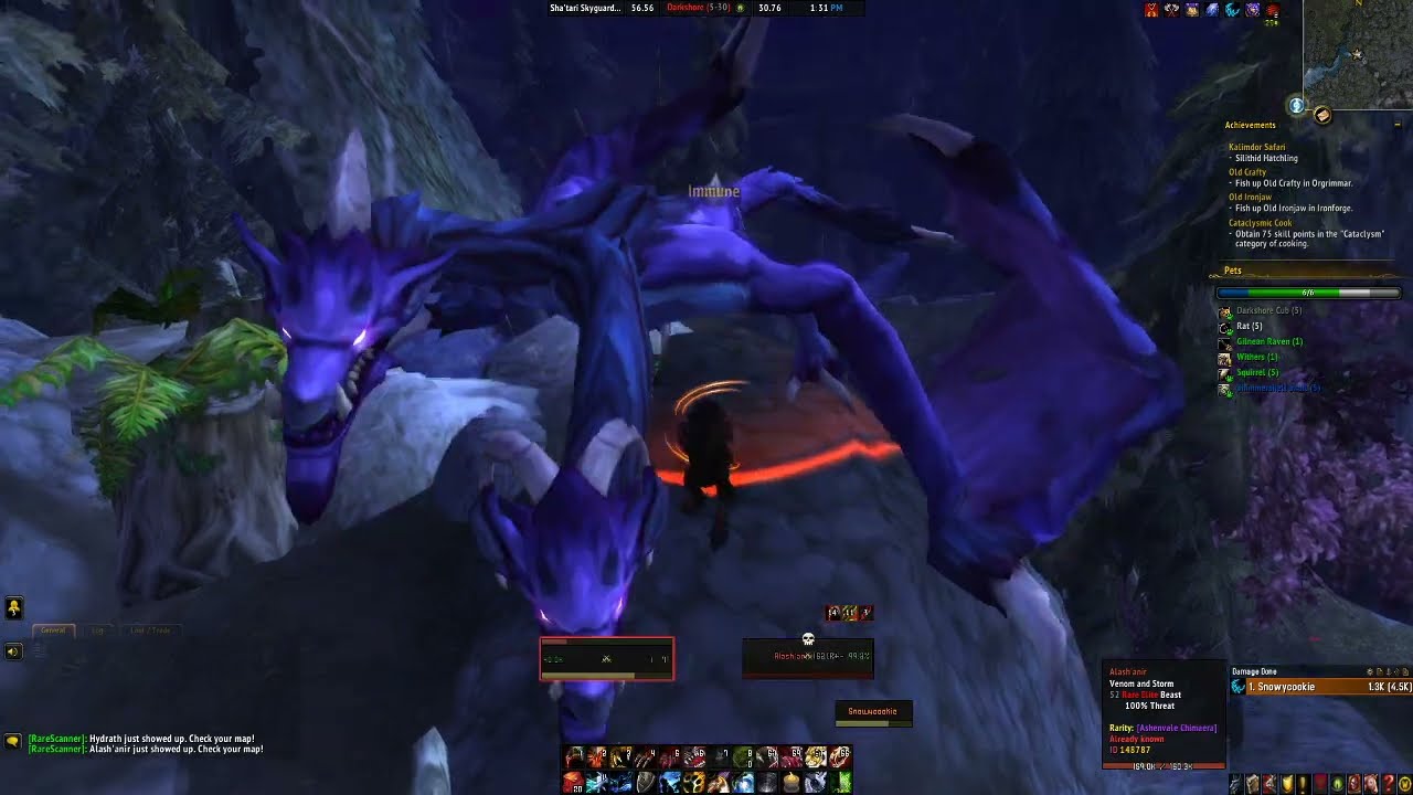 World of Warcraft - How to get the Ashenvale Chimaera mount - YouTube