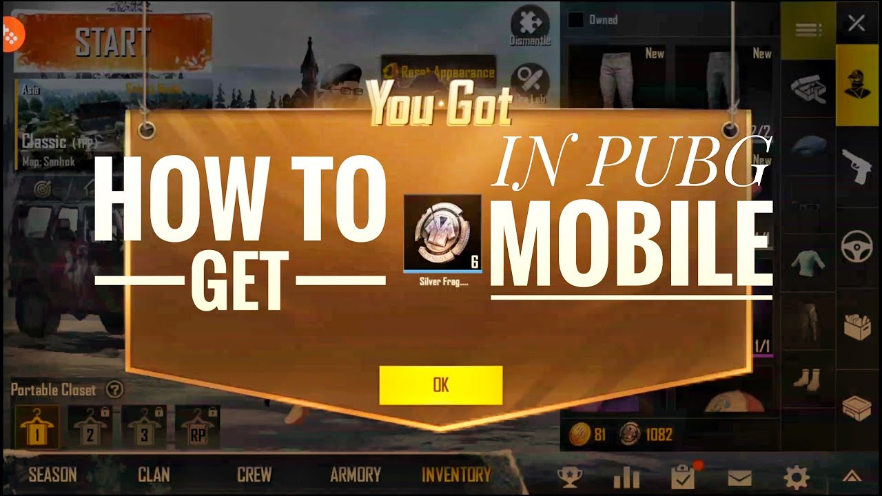 HOW TO GET SILVER FRAGMENTS ON PUBG MOBILE #pubg #dynamo #pubgmobile ...