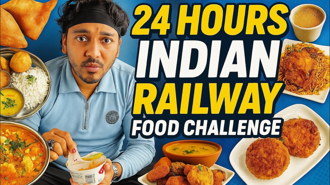Trying Indian 🇮🇳 Railway Food For 24 Hours - YouTube