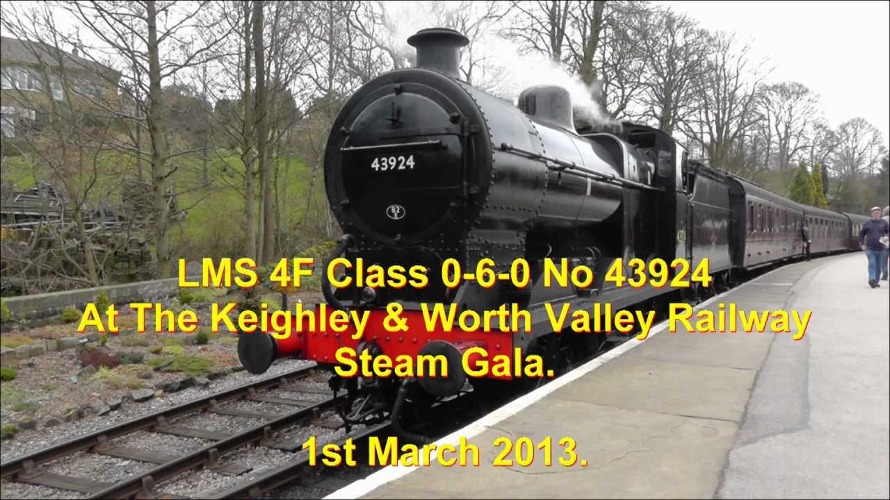 LMS 4F Class 0-6-0 Steam Loco No 43924 at The KWVR Steam Gala - 1st Mar ...