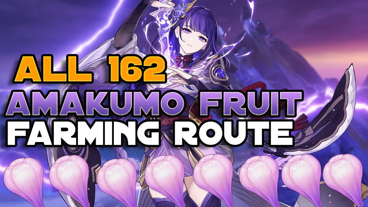 All 162 Amakumo Fruit Locations | Genshin Impact Farming Route Inazuma ...