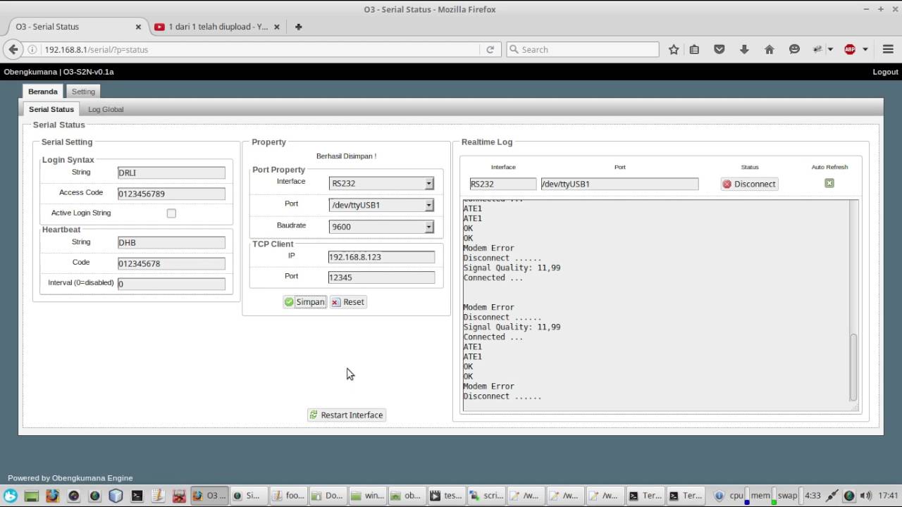 OpenWrt Web interface Ser2net test Part 2 - YouTube