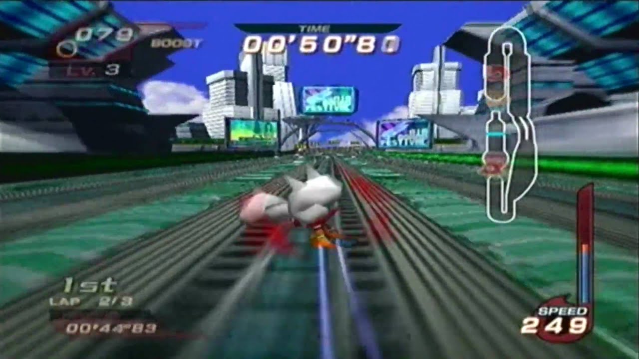 PS2 ~ Sonic Riders - [Heroes] - 16. World Grand Prix as Grinder ...