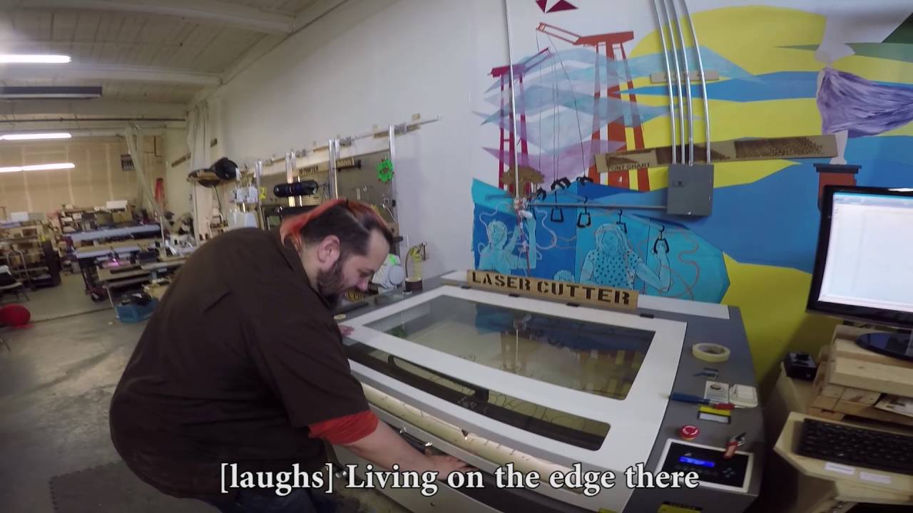 Richard Operates the Laser Cutter by Ann Shivers-McNair, Kairos ...