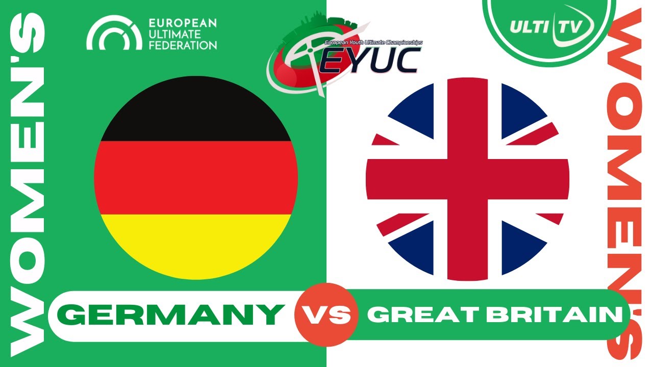 Germany vs Great Britain — WOMEN'S Pool X — European Youth Ultimate ...