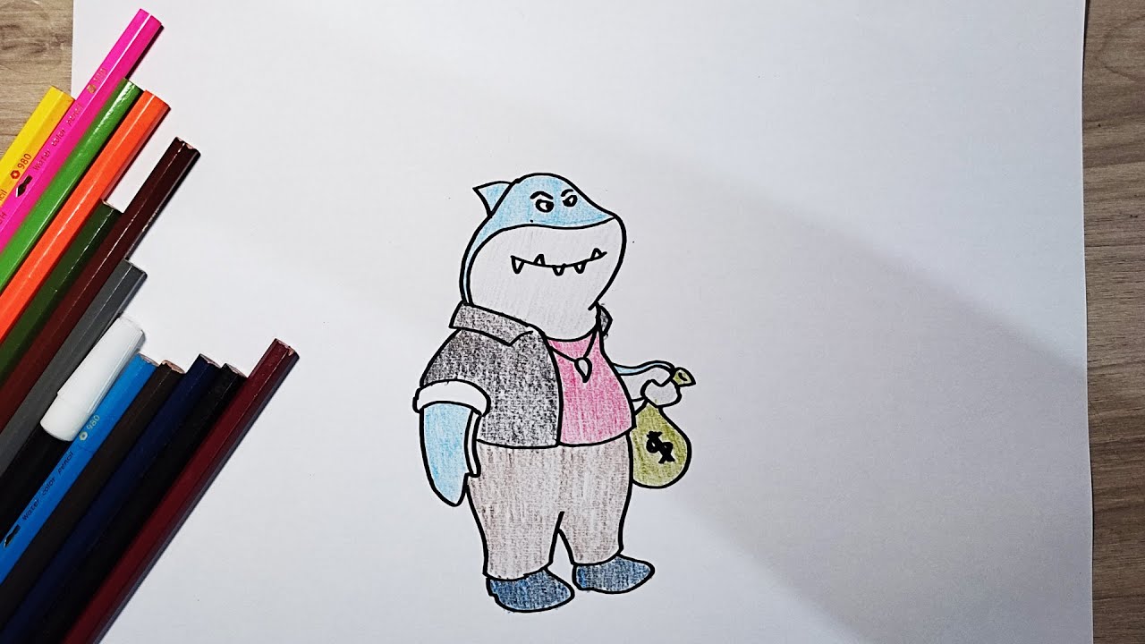 How to Draw Bad Guys Character | Mr Shark - YouTube