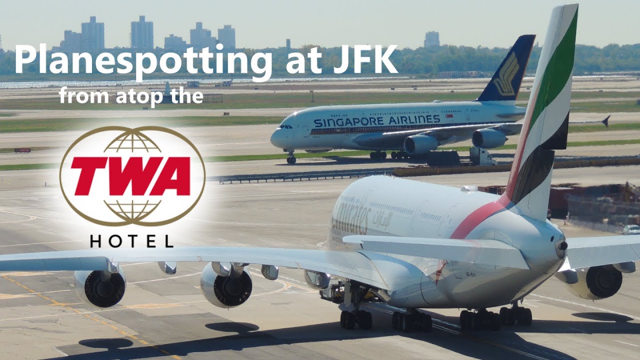 Planespotting from the TWA hotel at JFK airport! Part 2/2 10/10/2022 ...