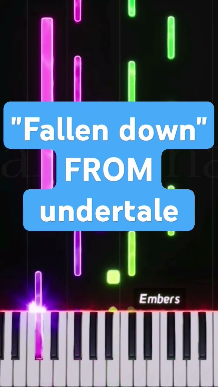 fallen down undertale - piano tutorial #piano #undertale #tutorial - YouTube