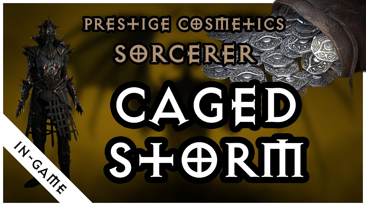 Caged Storm | Diablo IV Cosmetics (Sorcerer) | In-Game (4K) | 2,800 Platinum - YouTube