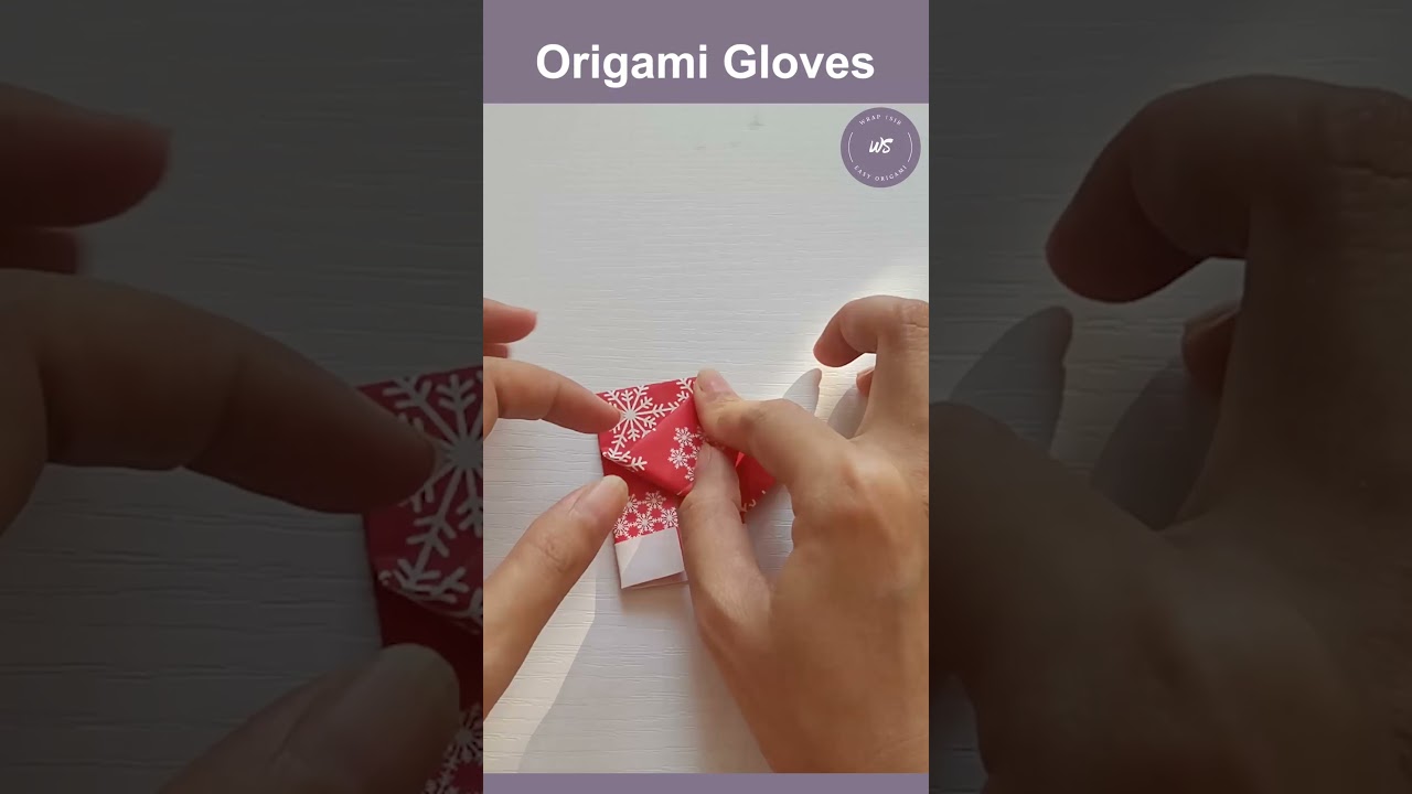 Origami mittens | diy paper gloves for Christmas decor - YouTube