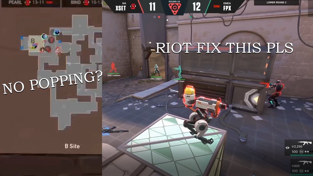 MOMENT KJ TURRET BUG DI DETIK DETIK AKHIR ROUND IN VCT CHAMPIONS LOWER BRACKET FPX VS XSET - YouTube