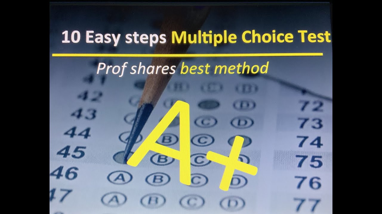 Multiple choice test- Professor‘s Top 10 Tips for student success - YouTube