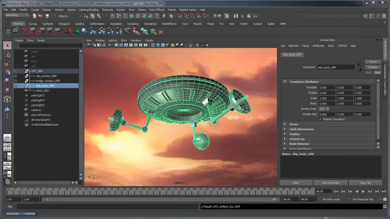 Rendering occlusion with the Turtle plug-in - Part 2: Reflection ...