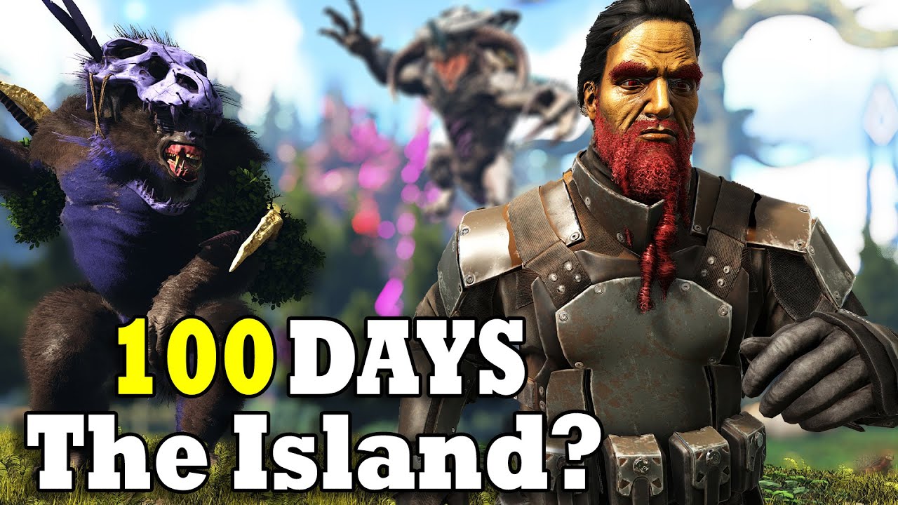 I spent 100 Days on a super Modded Island| 100 DAYS | Ark Survival ...