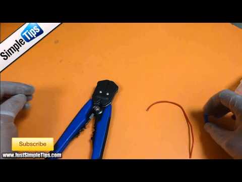 How to use a Wire Stripper and a Crimper | JustAudioTips - YouTube