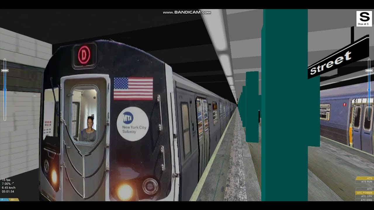 Openbve R179A R179B V7 Alstom D Train Arriving & Departing at Norwood 205th Street - YouTube
