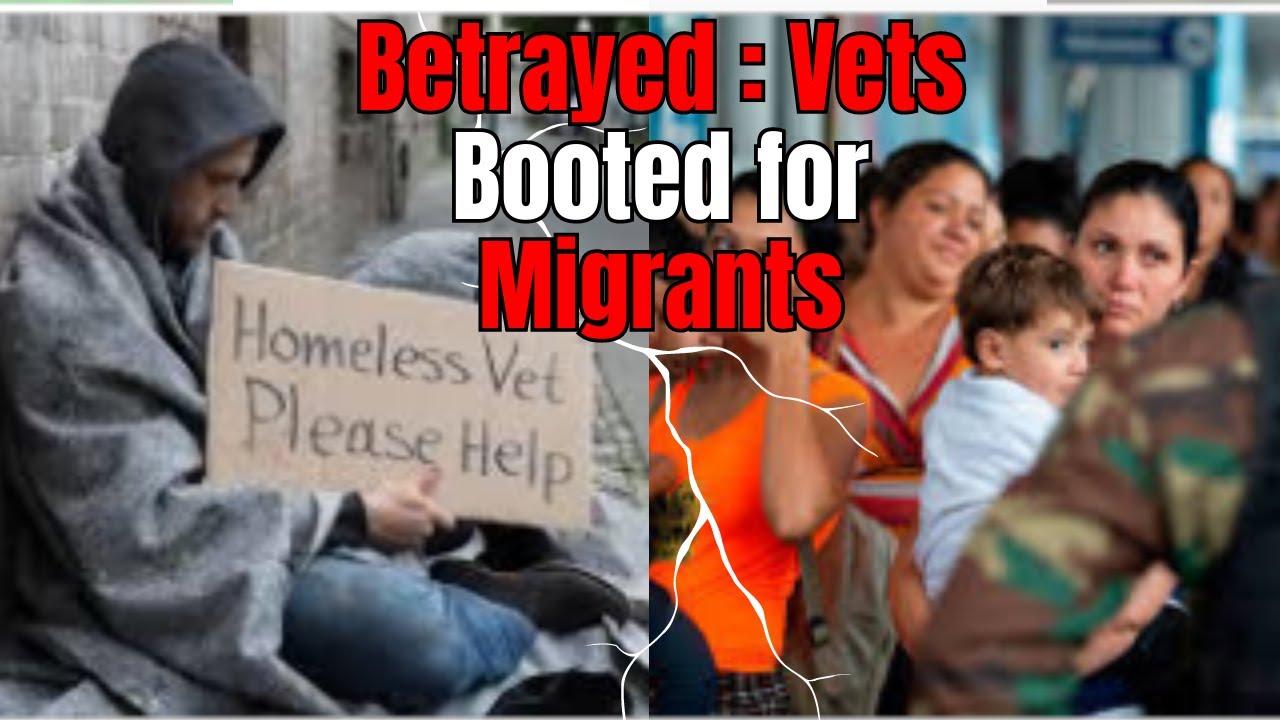 Outrage: Homeless Veterans Kicked Out for Migrants!" - YouTube