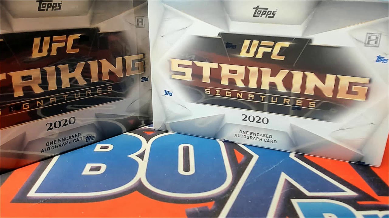 2020 Topps UFC Striking Signatures ID 20UFCSTRIKE112 - YouTube