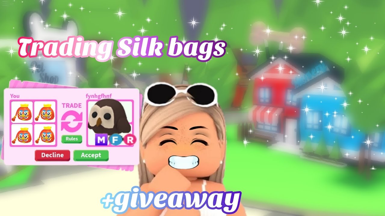 Trading silk bags in Adopt me huge wins??? - YouTube