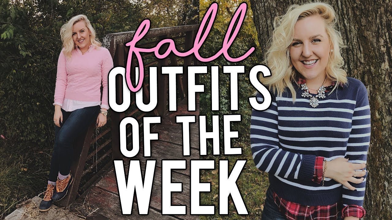 PREPPY FALL OUTFITS OF THE WEEK: October 2017 || Kellyprepster - YouTube