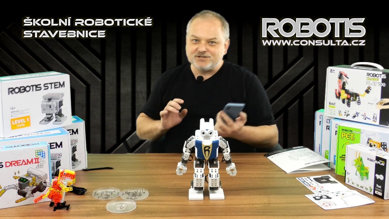 Stavebnice humanoidního robota ROBOTIS MINI - YouTube