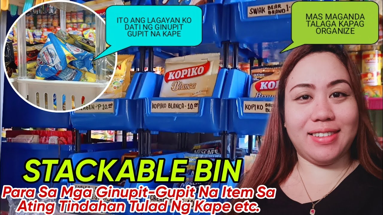 Stackable Bin | Sari Sari Store Organizer | Para Sa Ating Mga Gupit ...