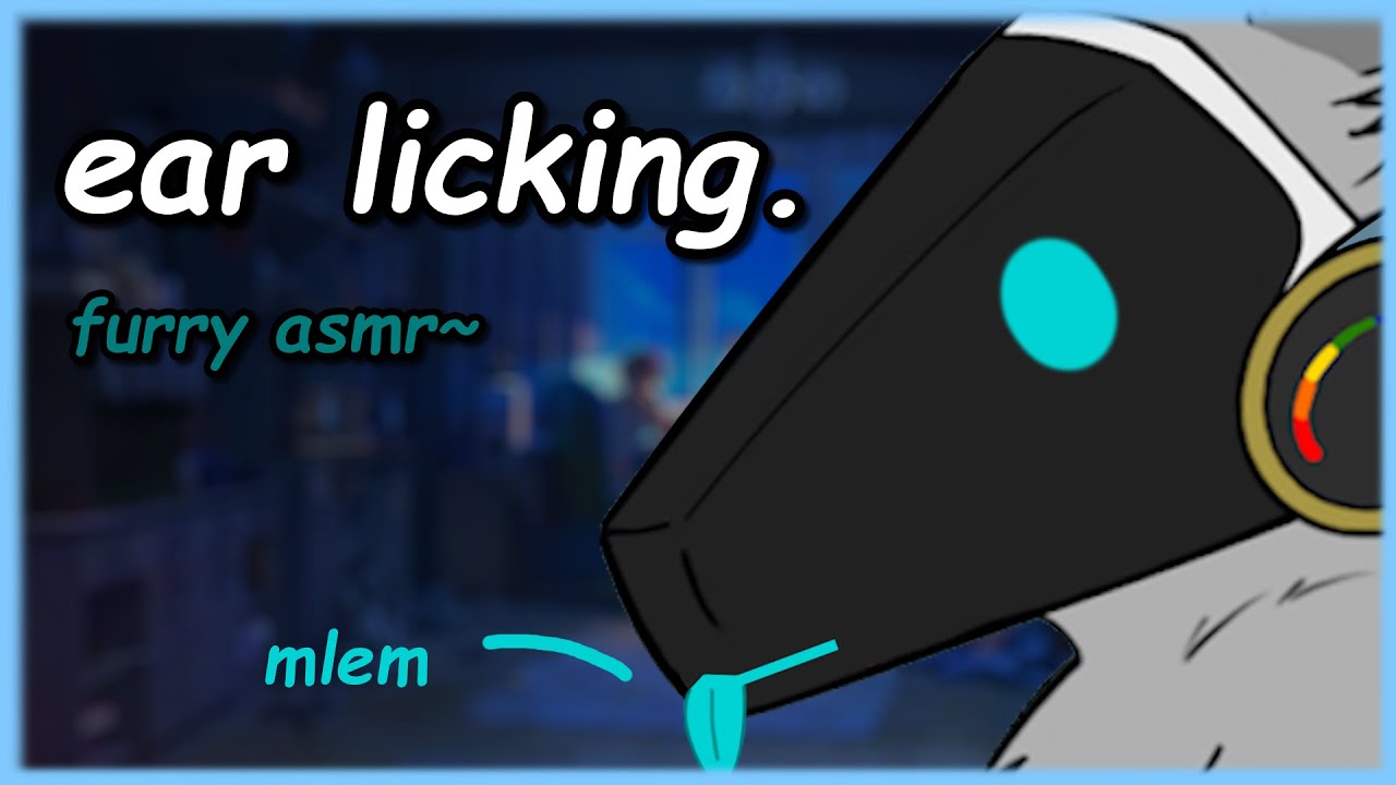 [Furry ASMR] protogen licks your ears for 15 minutes (no talking) - YouTube