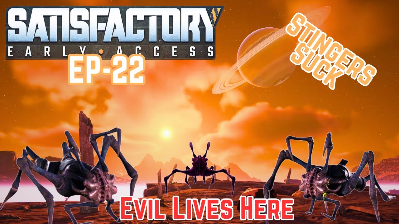 SATISFACTORY - Exploring Another Biome - DEATH, Beautiful SUNSET, Hard ...