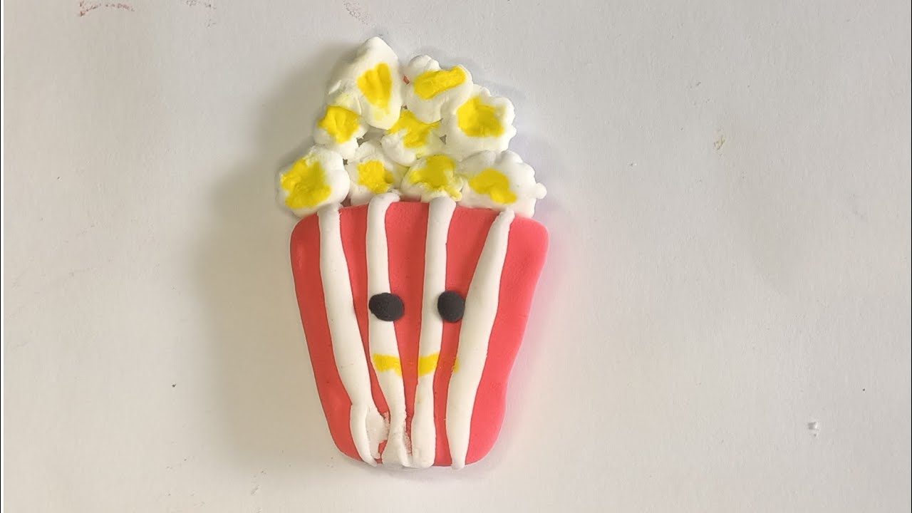 How To Make Popcorn Art || Easy Popcorn Clay Art || #diy # ...