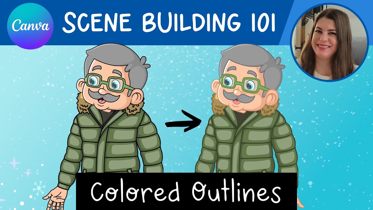 Changing the Outline Color in a Children's Book Scene - YouTube