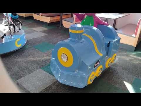 Preview Of A Fun2Learn Barney Train Kiddie Ride - YouTube