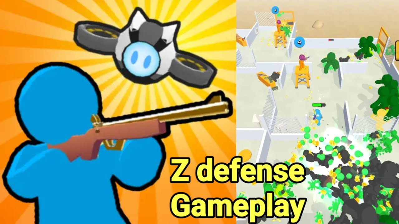Z defense Game Gameplay - YouTube